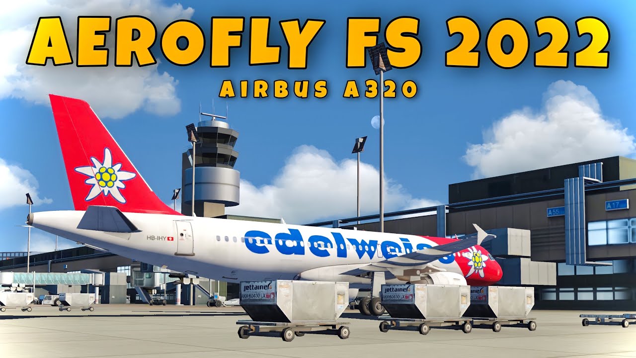 AEROFLY FS 2022 Full Flight Iceland to Zurich | Airbus A320 w/ Real ...