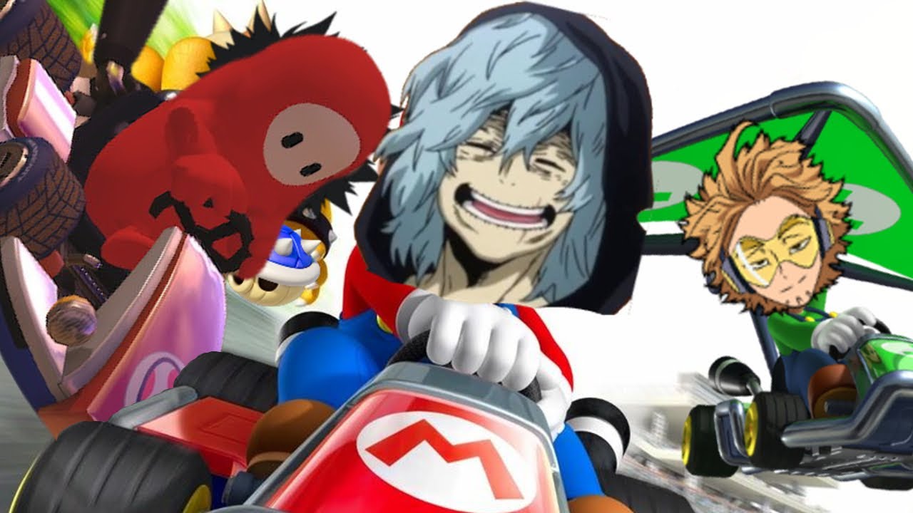MHA Mario Kart and Fall Guys with Shigaraki, Dabi, and Hawks - YouTube