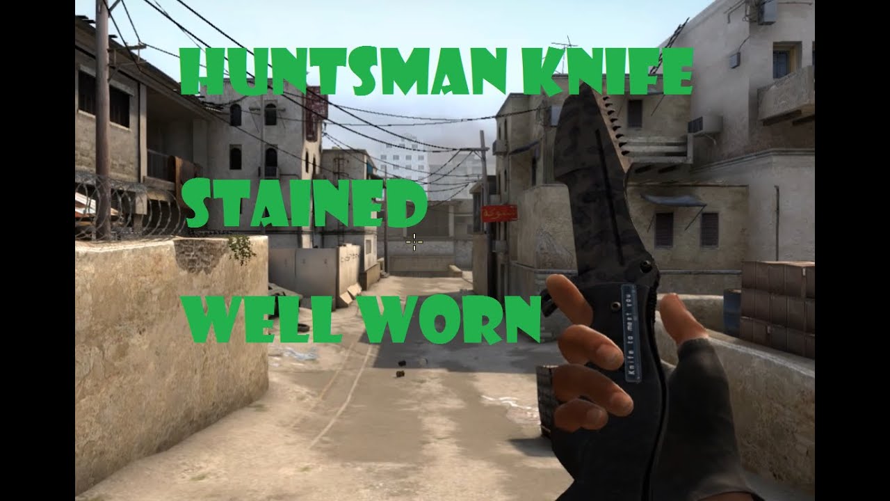 CS:GO Huntsman knife stained Showcase - YouTube