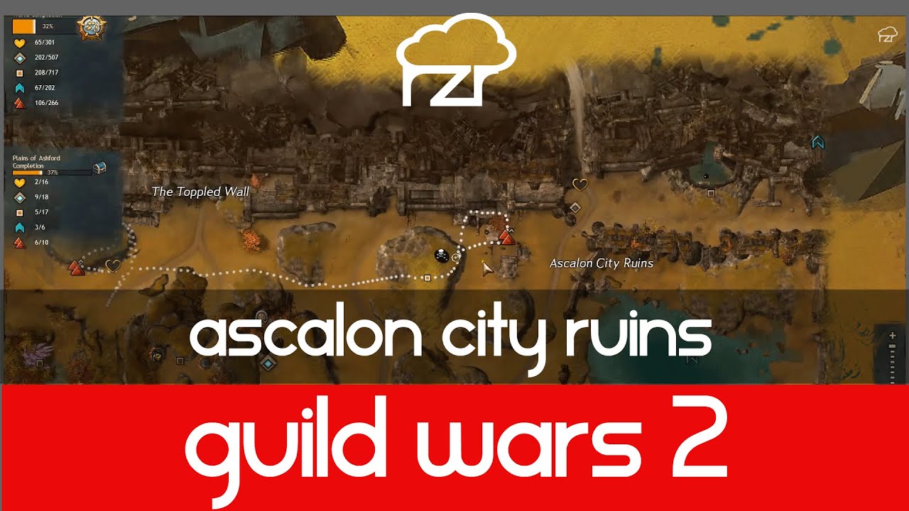 Guild Wars 2 Ascalon City Ruins Vista - YouTube