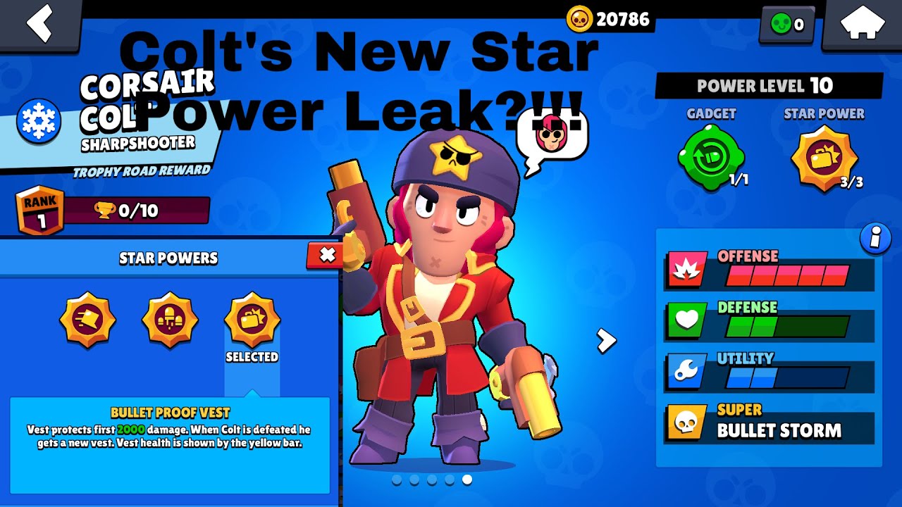 Colt's New Star Power Leak?!!!! Brawl stars - YouTube