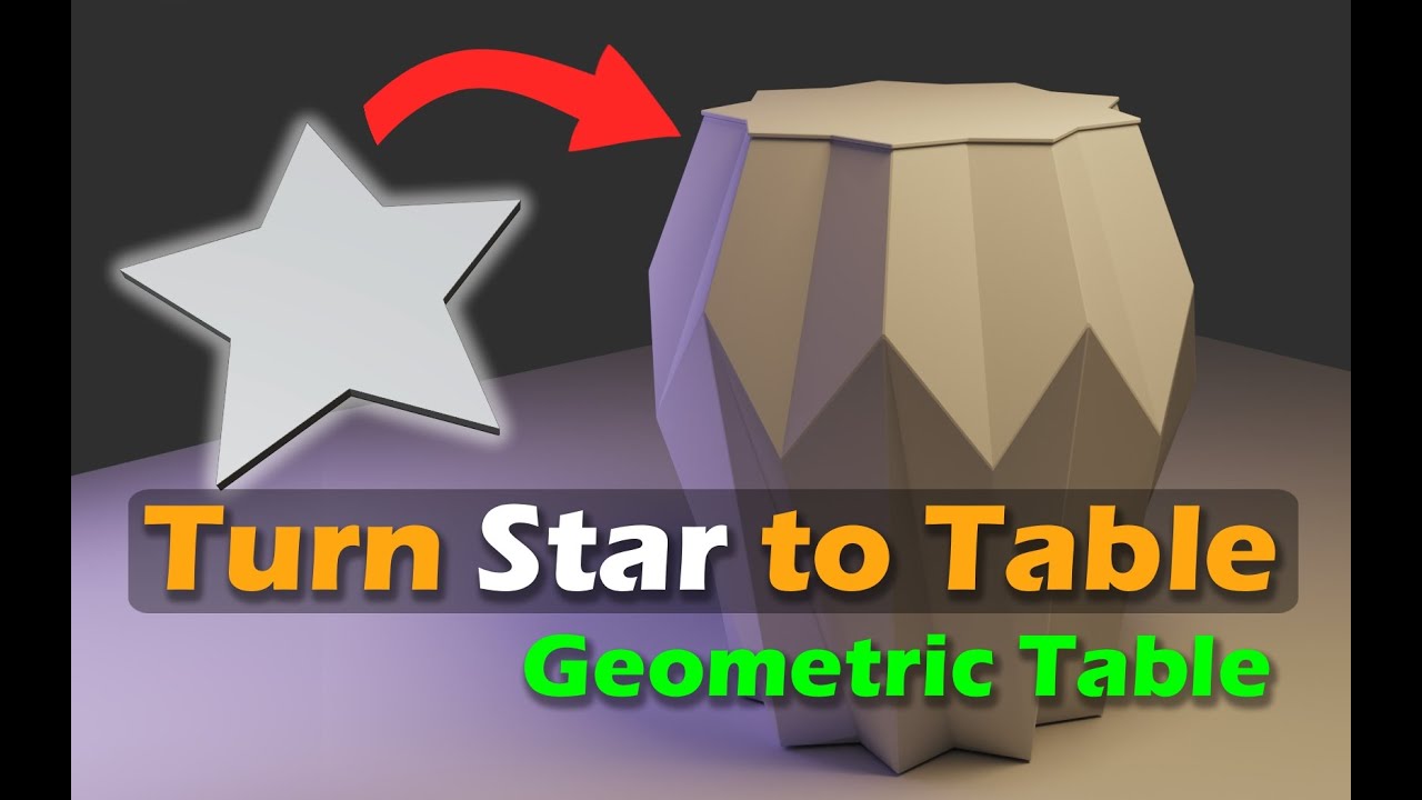 Can you make a Geometric Table out of a Star - YouTube