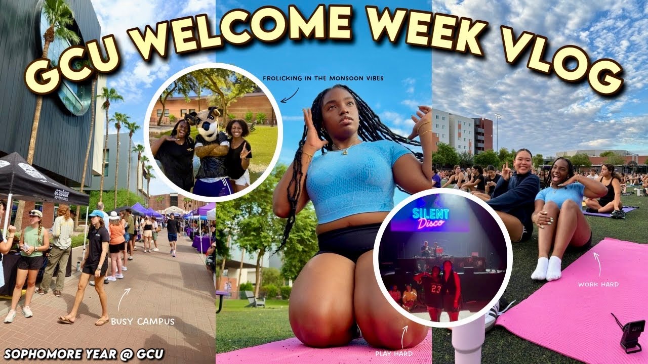 GCU Welcome Week 2025 Vlog 🐫🏜️ | Campus Life, CAB Events, Sunrise Yoga ...