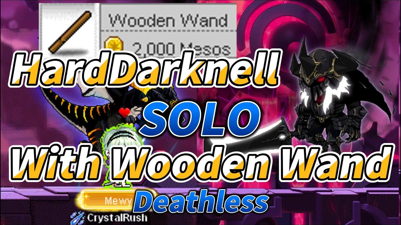 [Maplestory] Hard Darknell Solo with Wooden Wand Deathless - YouTube
