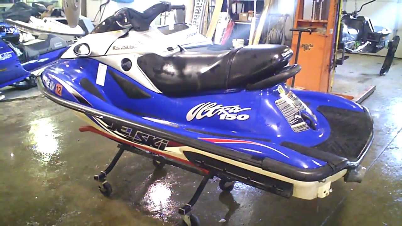 2001 Kawasaki ULTRA 150 PWC 1200 CC LOT 1110A 88 Hours - YouTube