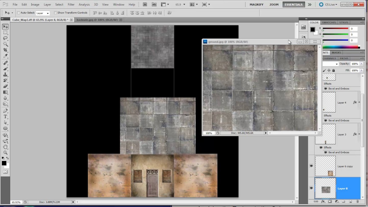 Autodesk Maya 2016 - Image Map (Cube Map) in Photoshop - YouTube
