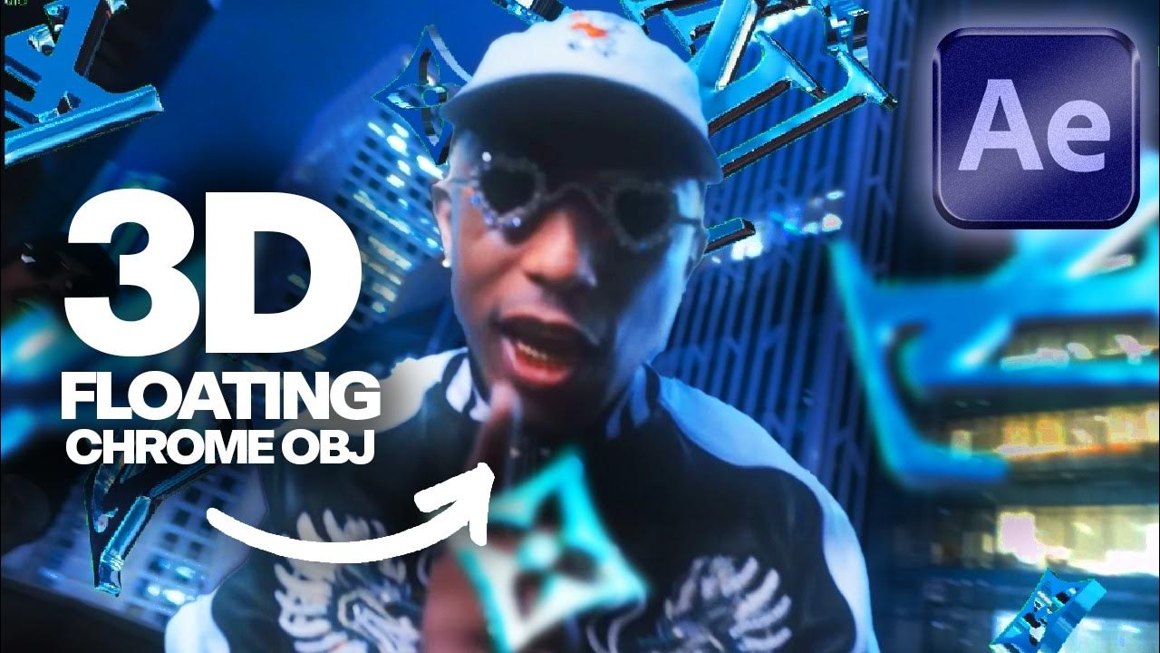 How to create 3D Chrome Floating Objects | After Effects Element 3D Tutorial - YouTube