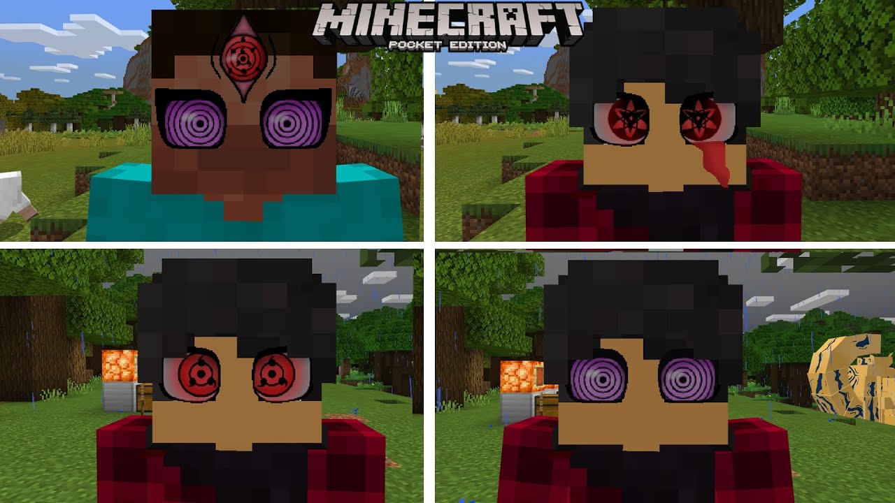 *NOVA*MELHOR ADDON/MOD DE NARUTO com OLHOS REALISTA E PODERES OCULARES ...