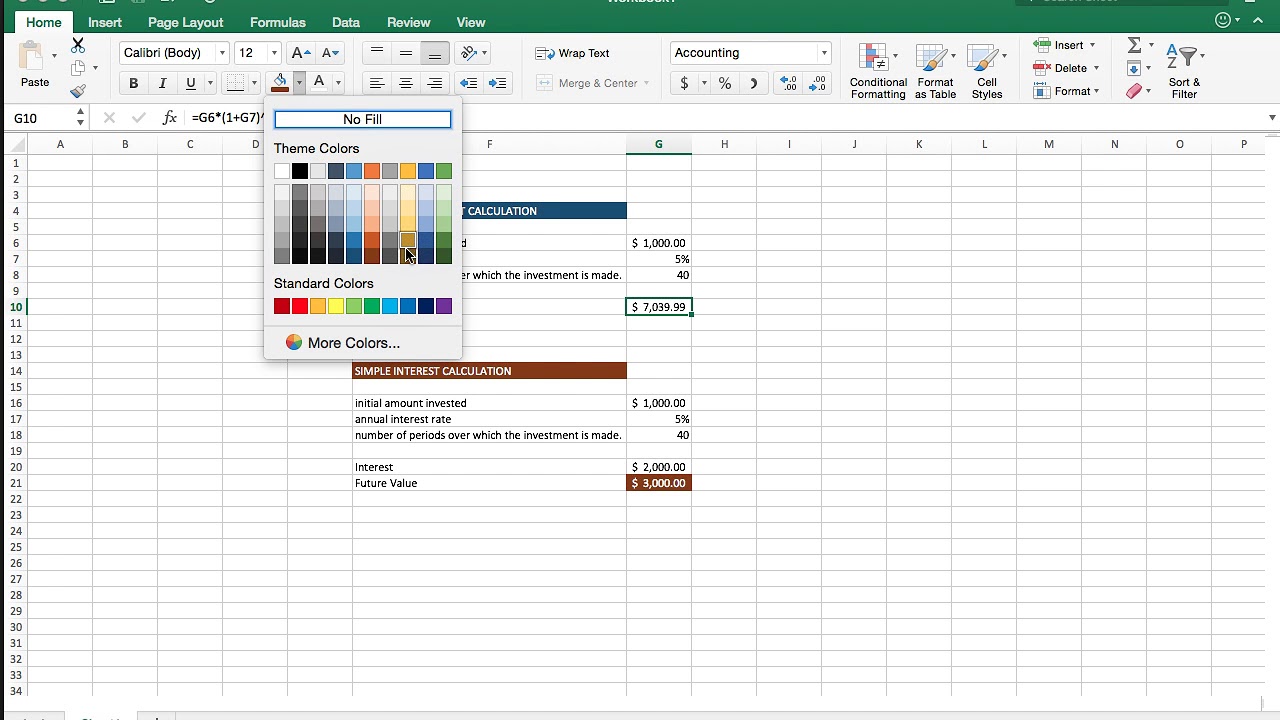 Simple Interest Calculation In Excel YouTube Simple Interest Calculation In Excel YouTube