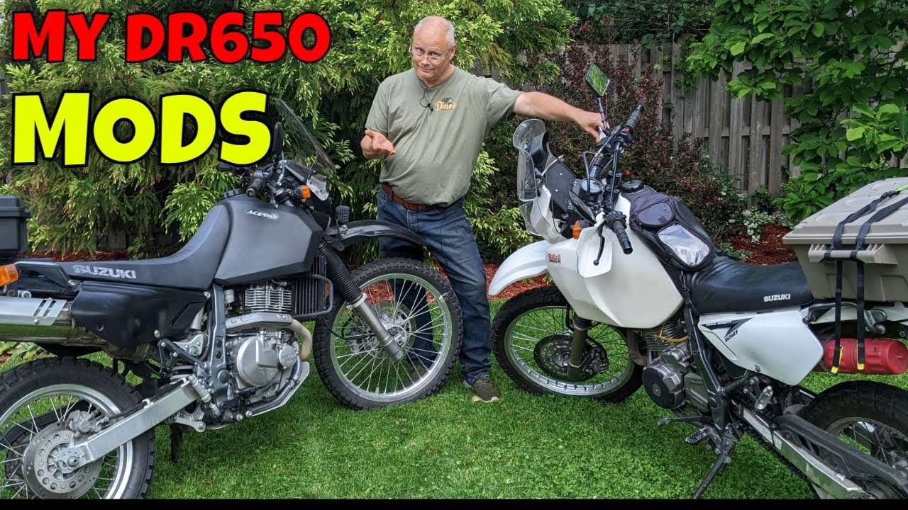 Today, I show you my DR650 mods. - YouTube