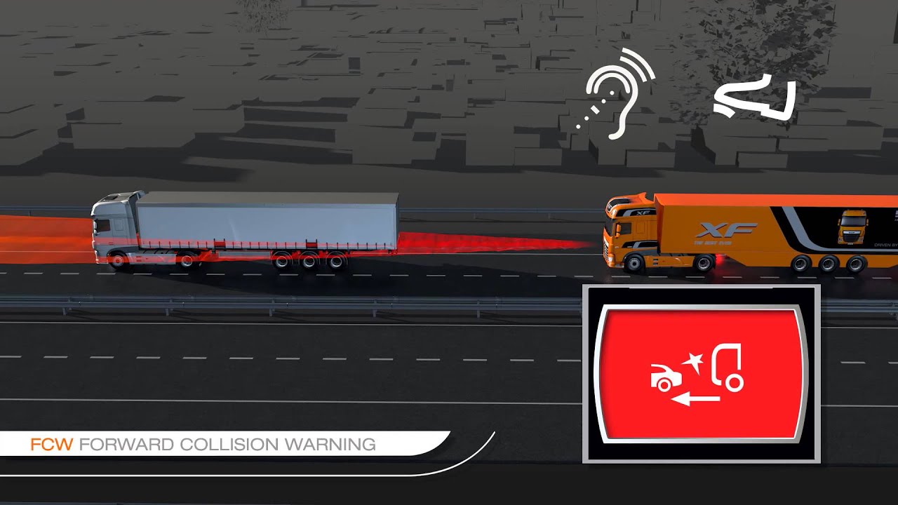DAF: Adaptive Cruise Control (Euro 6 / 2014 - 2016) - YouTube