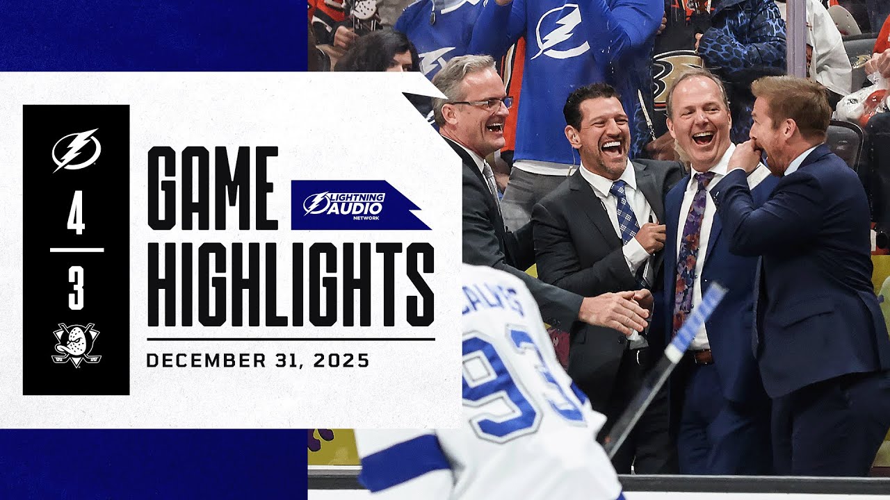 Lightning vs. Ducks | Lightning Radio Highlights | December 31, 2025 ...