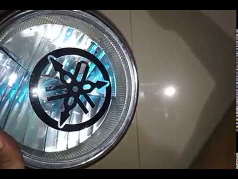 How to put headlight Visor on YTX stock headlight - YouTube