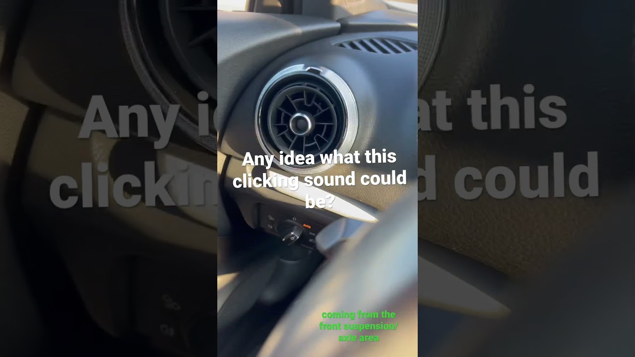 2018 Audi A3 suspension clicking/clunking/rattling - YouTube