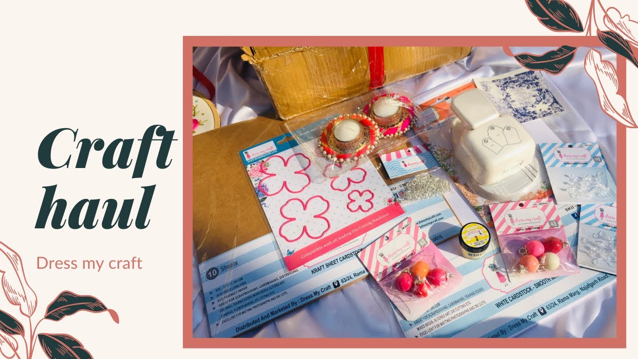 Craft haul || stationery haul in India || Dress my craft haul - YouTube