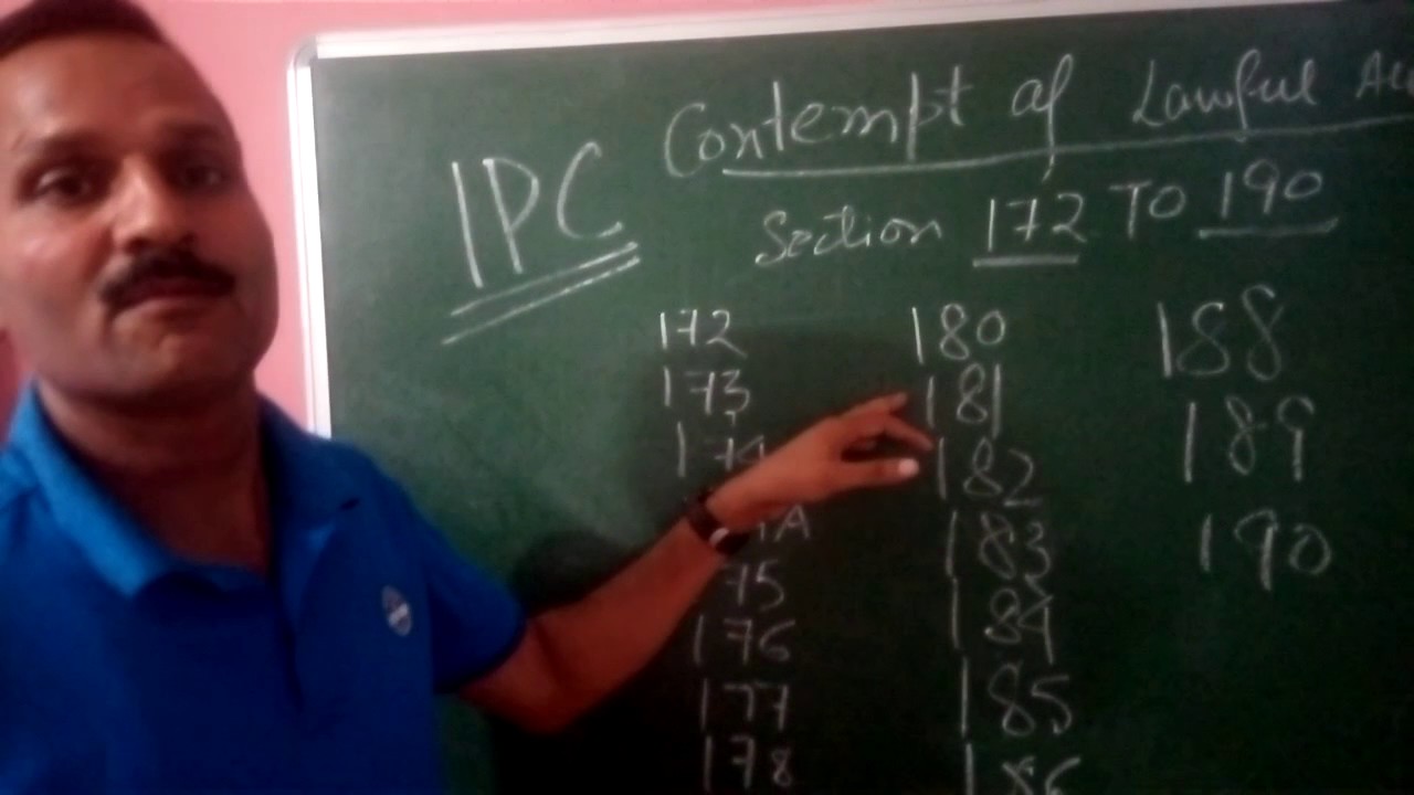 B1 to Upper Sec 172 to 190 IPC - YouTube