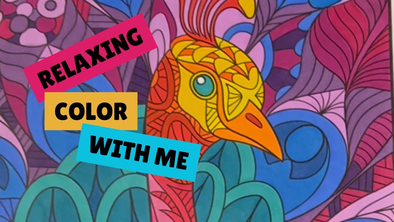 Color with me. Colorful and relaxing. - YouTube