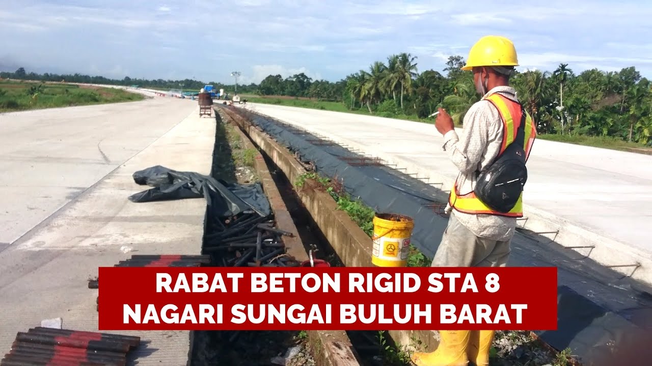 MANTAP! Rabat Beton Rigid STA 8, Makin Panjang Tol Padang Sicincin Yang ...