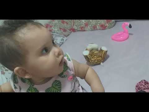 Maitê brinca de se esconder e engatinha coisa mais linda essa menina