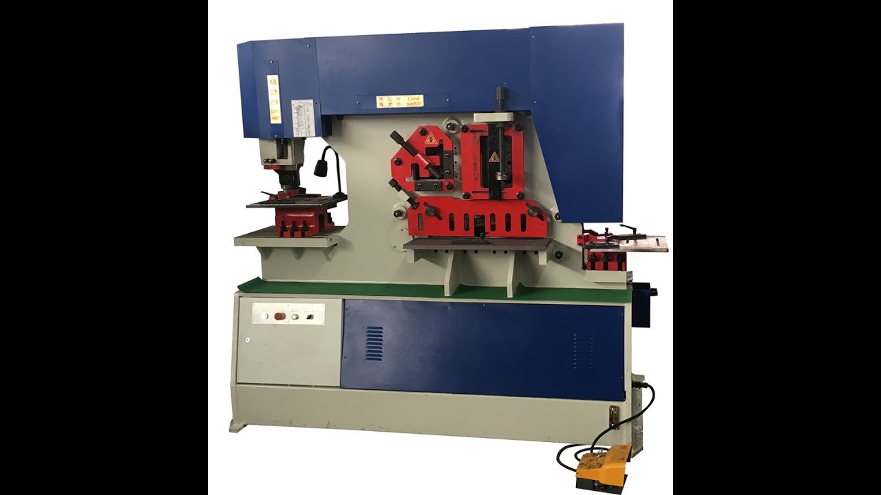 thick sheet metal 120ton Hydraulic hole punching machine ironworker ...