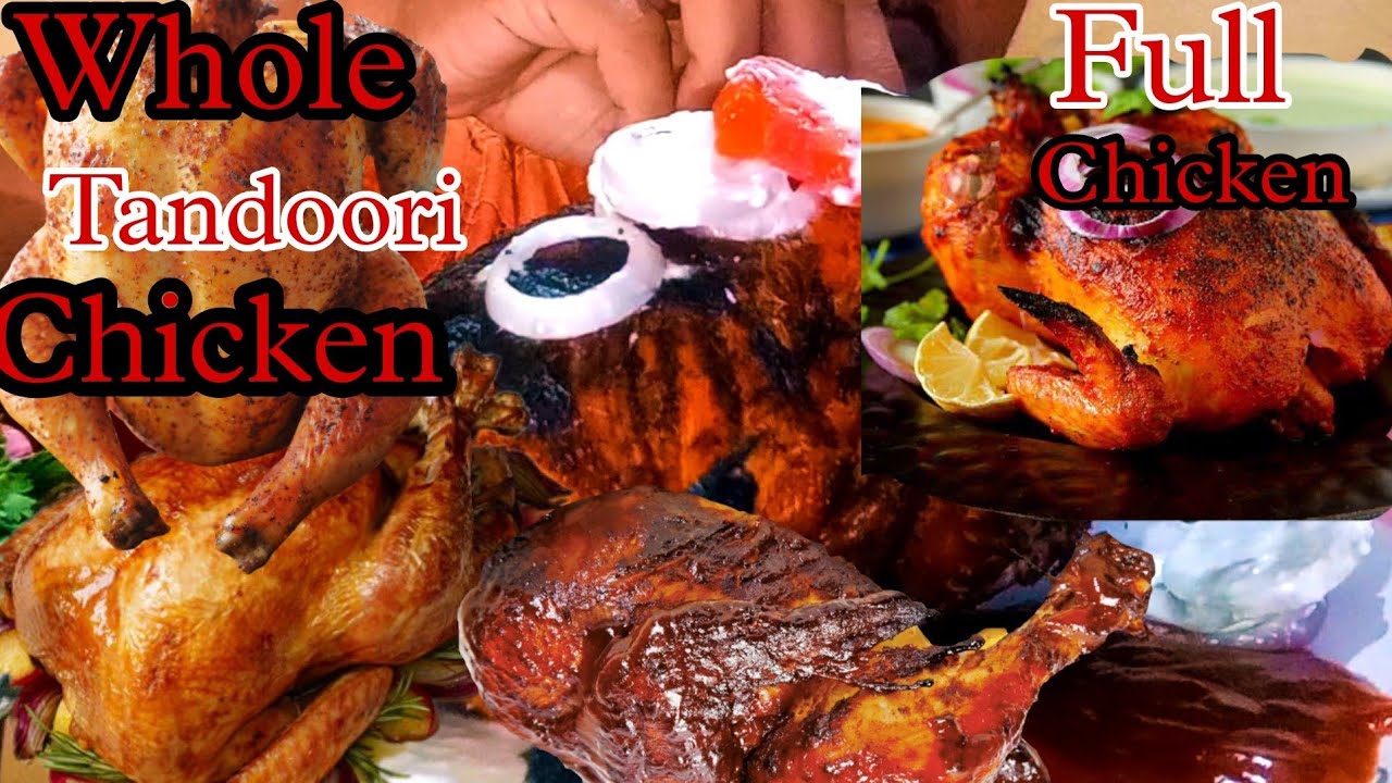 Spicy whole Chicken Tandoori !!Full Chicken eating Mukbang!!Eating show ...