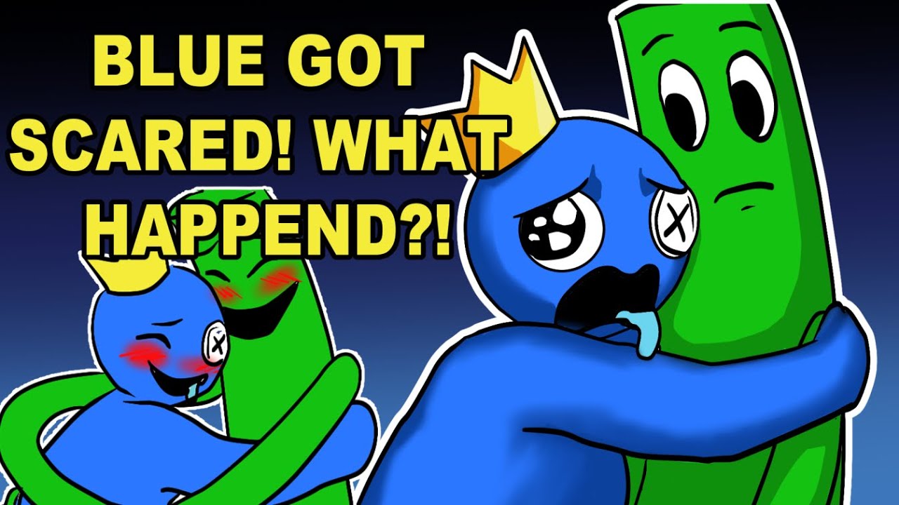 What happend? Blue got scared. BLUE x GREEN speedpaint - YouTube