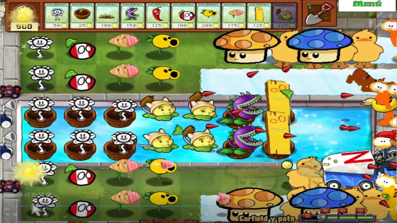 Plants vs Zombies Mod Plants vs. Garfield - Gameplay Walkthrough Part 5 ...