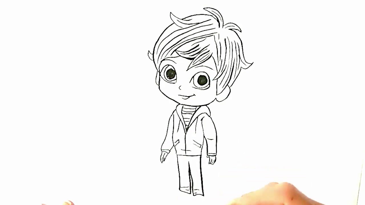 How to Draw Zak from Shimmer and Shine - YouTube