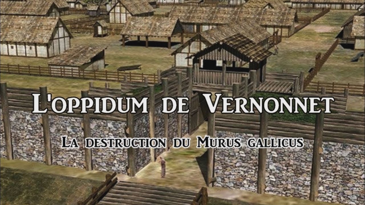L'oppidum de Vernonnet - La destruction du Murus gallicus - YouTube