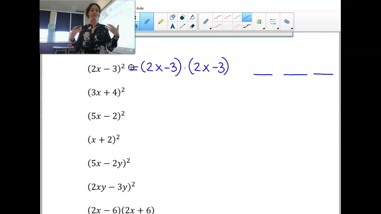 4 SN module 4: Exploration des identités remarquables - YouTube