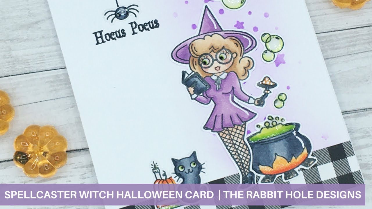 Spellcaster Witch Halloween Card | The Rabbit Hole Designs - YouTube
