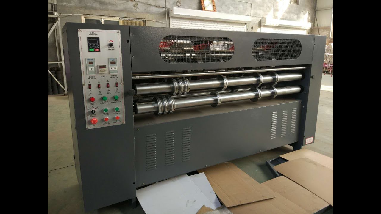 Manual Feeding Thin Blade Slitter Scorer Machine - YouTube