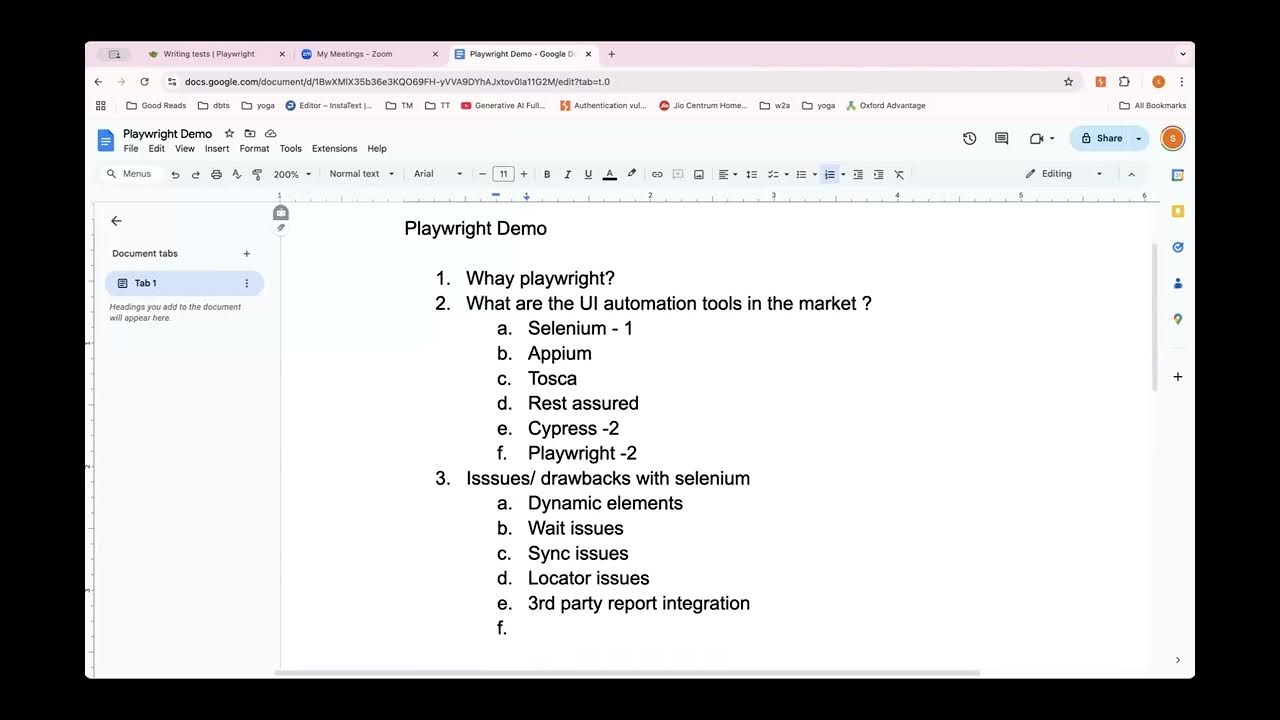 Playwright with Javascript : Typescript Demo session Batch FEB 2025 ...