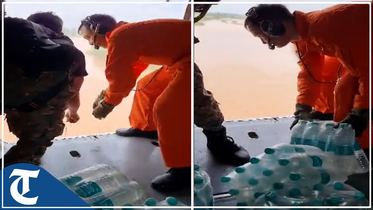 IAF undertakes HADR operations in flood-hit Ambala - YouTube