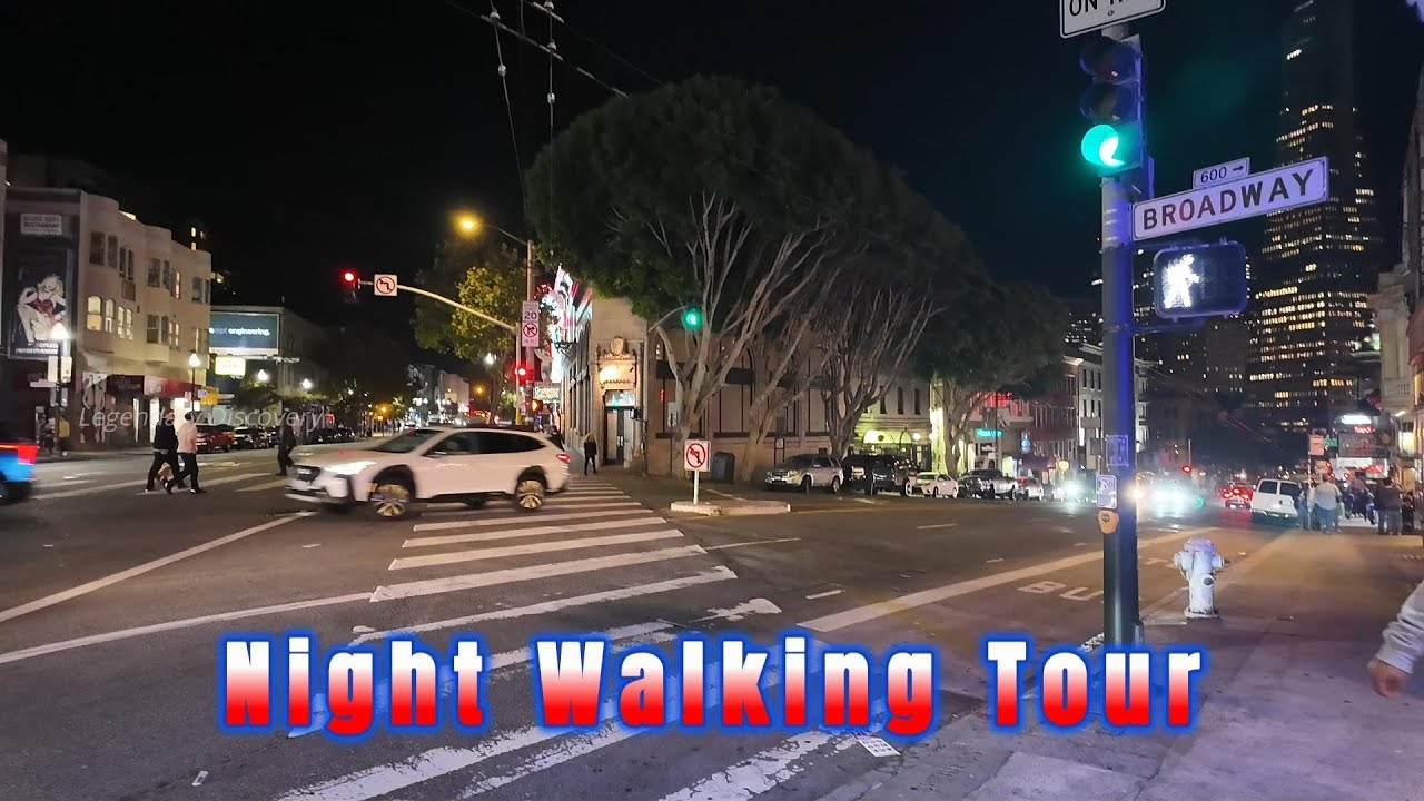 Night Walking Tour in Broadway Street - YouTube