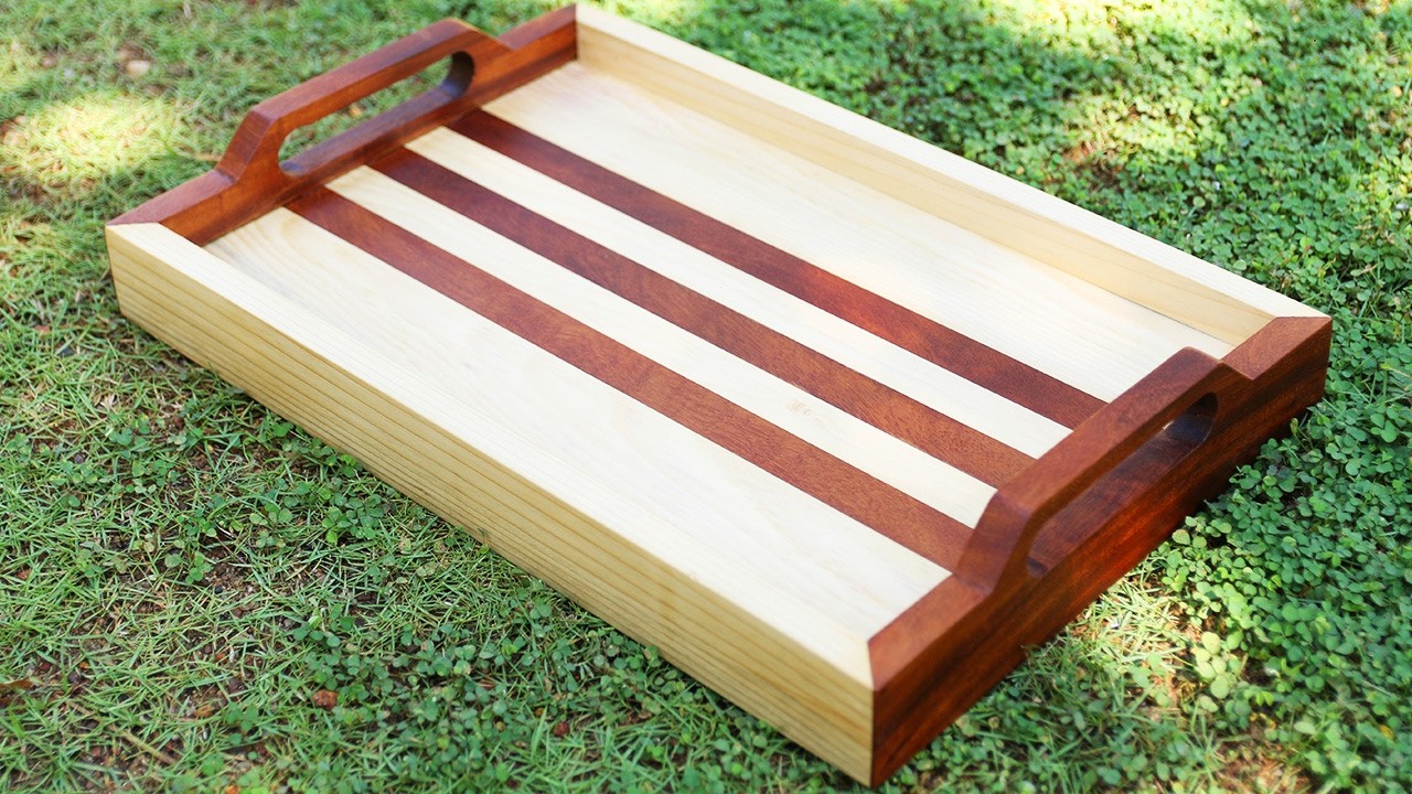 DIY Wooden Serving Tray Build | Woodworking Projects - YouTube