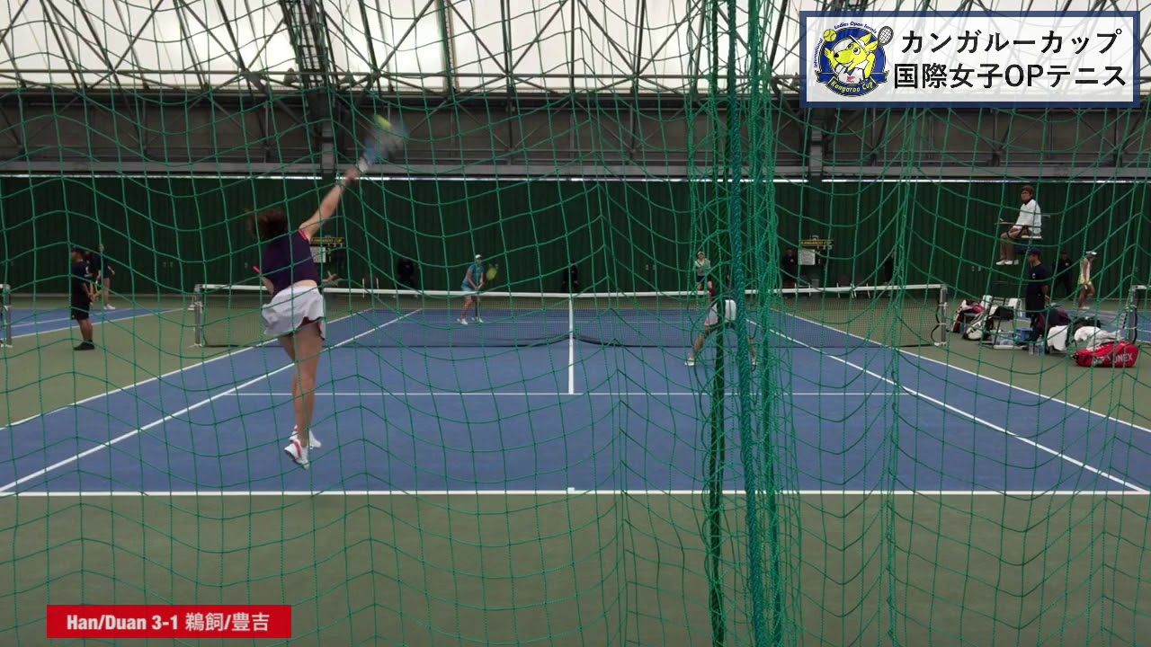 【ITF岐阜/1R】鵜飼有希/豊吉彩乃(東海学園大/岐阜高校) 対 Han/Duan(中国) 2019 カンガルーカップ 1回戦 - YouTube