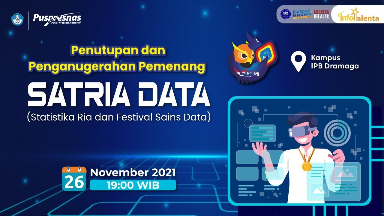 Penutupan dan Penganugerahan Pemenang SATRIA DATA Tahun 2021 - YouTube