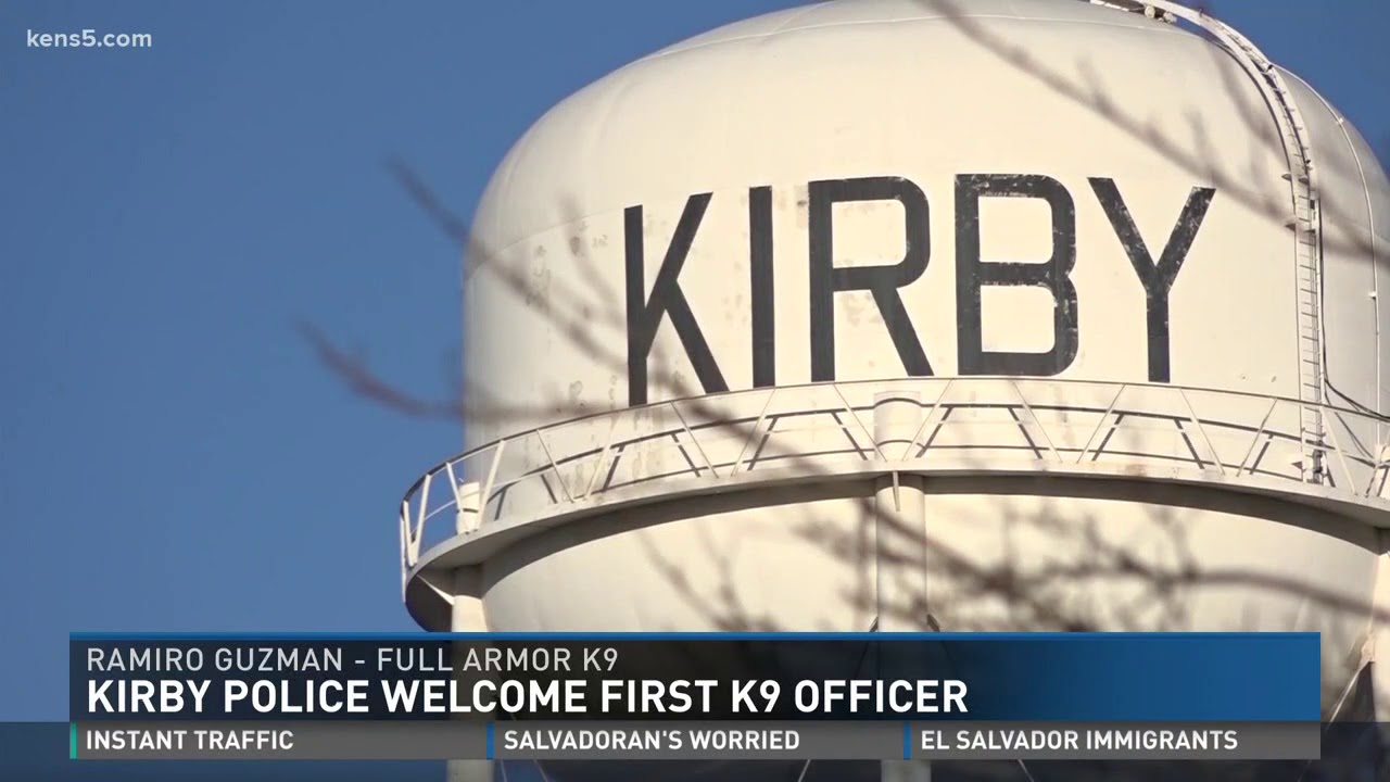Kirby police welcome first k-9 officer - YouTube