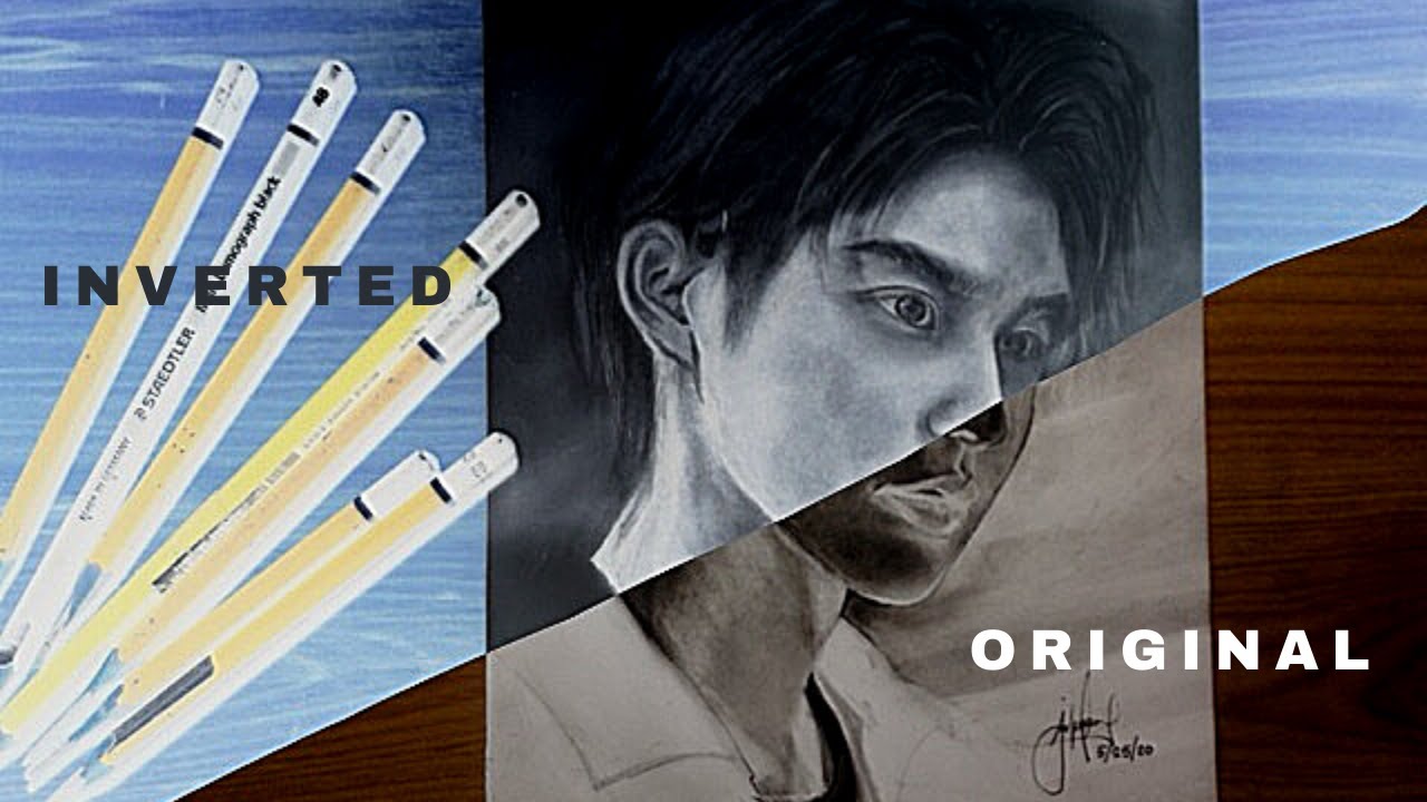 HOW TO INVERTED ART | GRAPHITE PENCILS | BRIGHT - YouTube