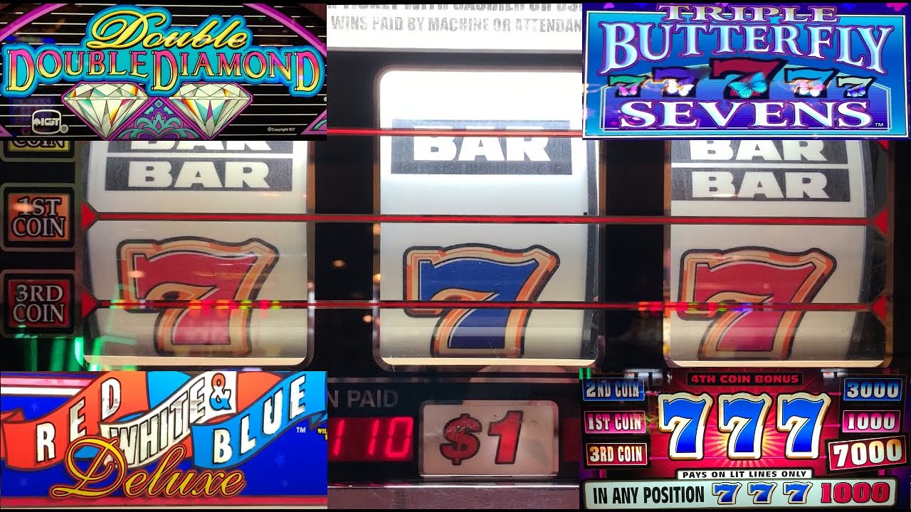 OLD SCHOOL CASINO SLOTS: RED WHITE & BLUE DELUXE + DOUBLE DOUBLE ...
