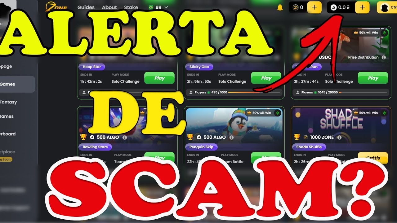 ALERTA DE SCAM! ESTAMOS SENDO ENGANADOS no ZONE GAME? - YouTube