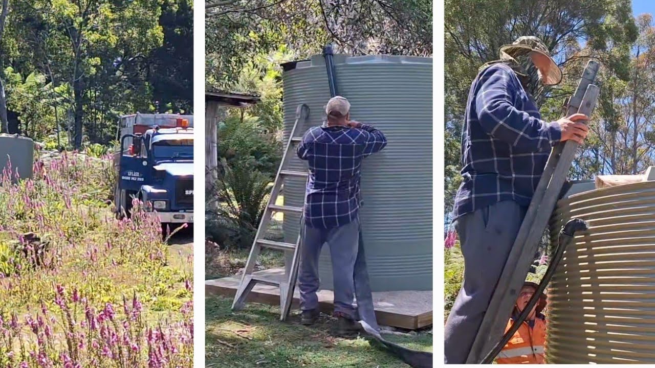 DIY Carting and filling up our 3 water tanks START to FINISH - YouTube