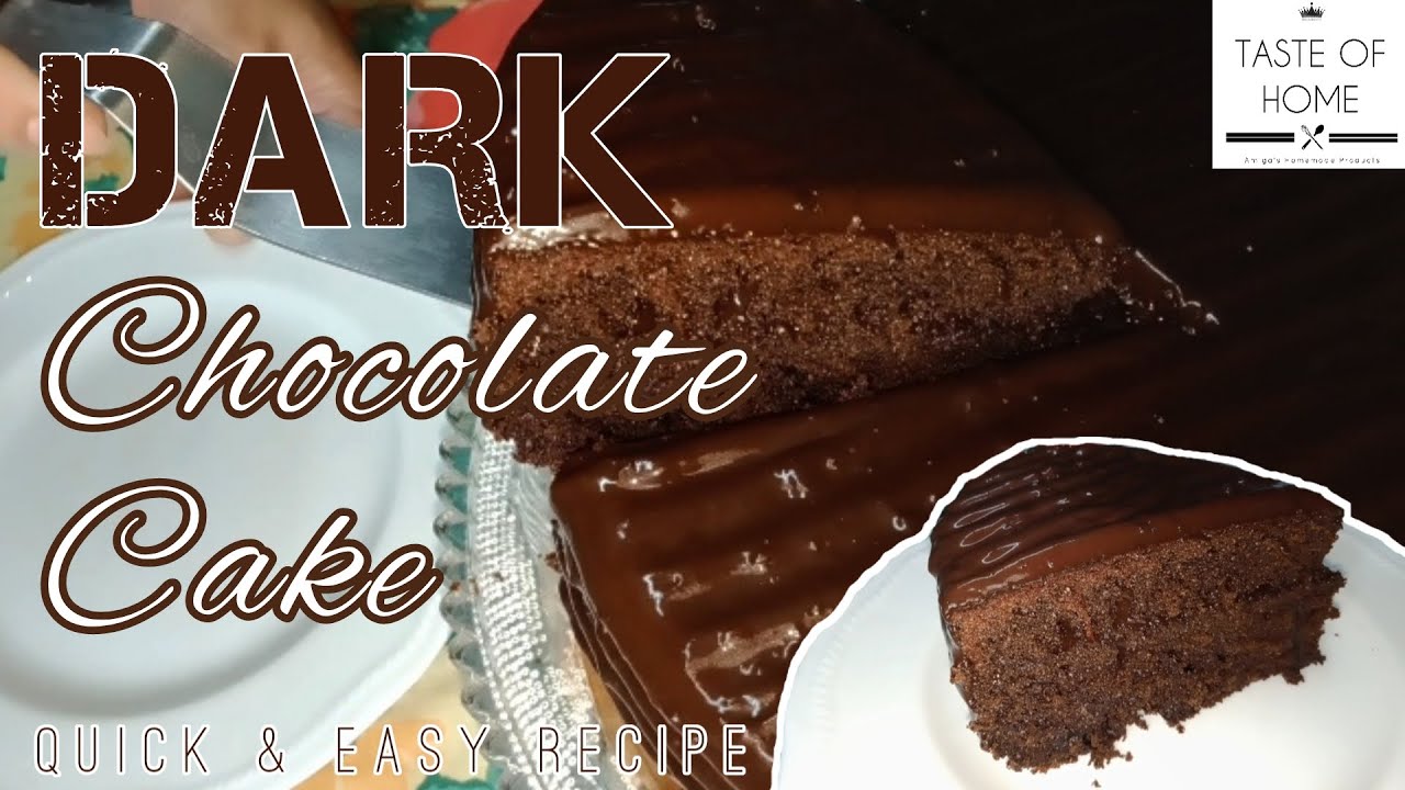 HOW TO MAKE DARK CHOCOLATE CAKE | Easy recipe - YouTube