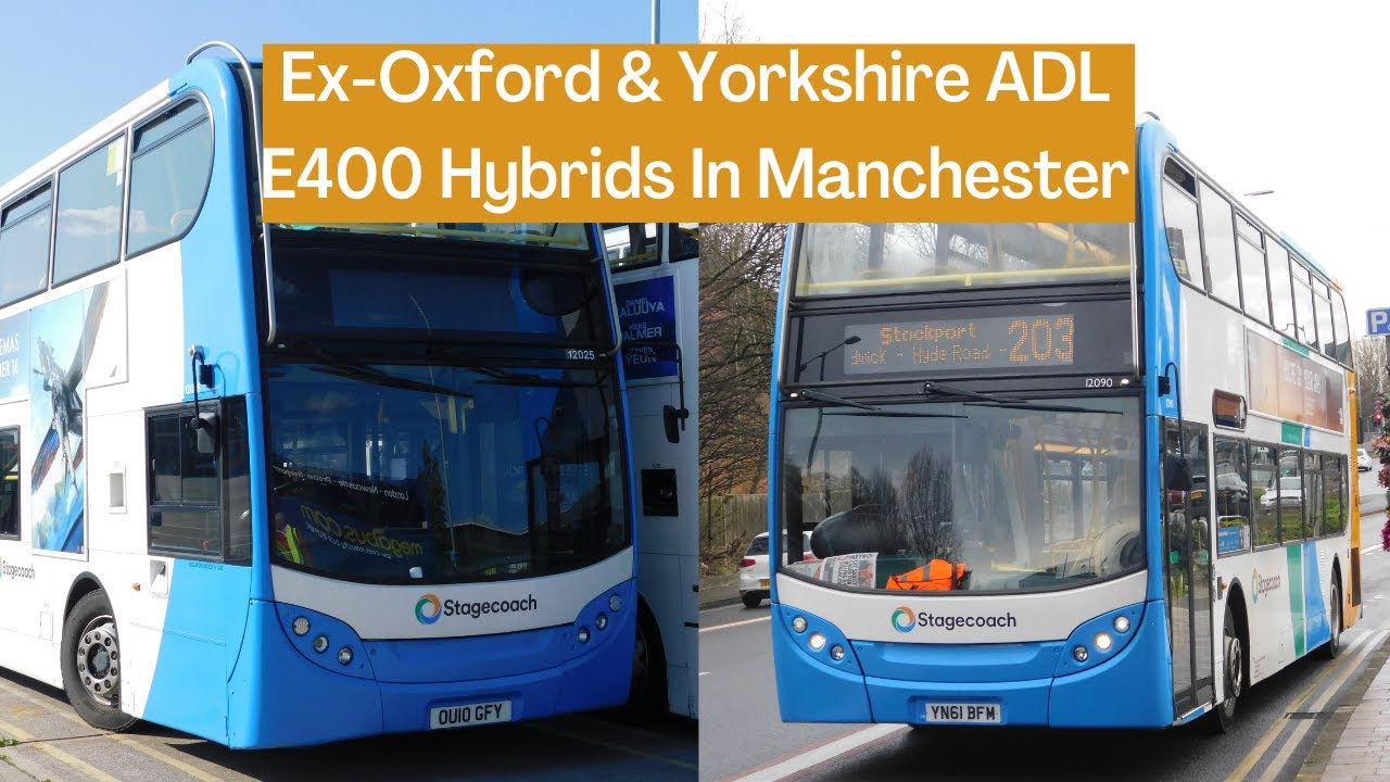 Ex-Oxford & Yorkshire ADL E400 Hybrids In Manchester | Stagecoach ...