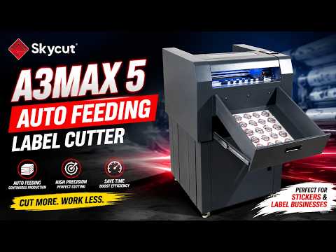 Skycut A3MAX 5 Auto Feeding Label Cutter | Automate Your Sticker & Label Production