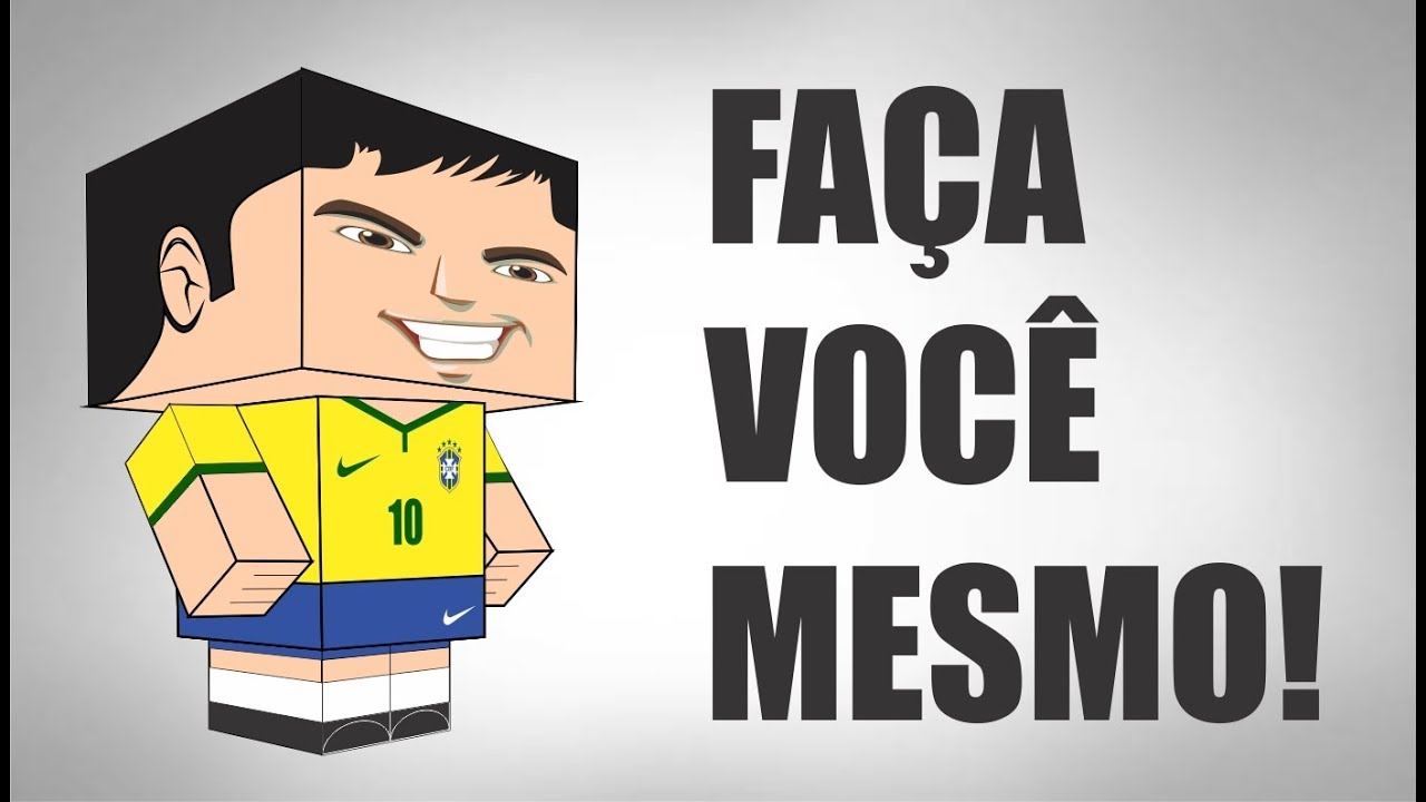 Neymar Papercraft sem Cola! Download na descrição! - YouTube