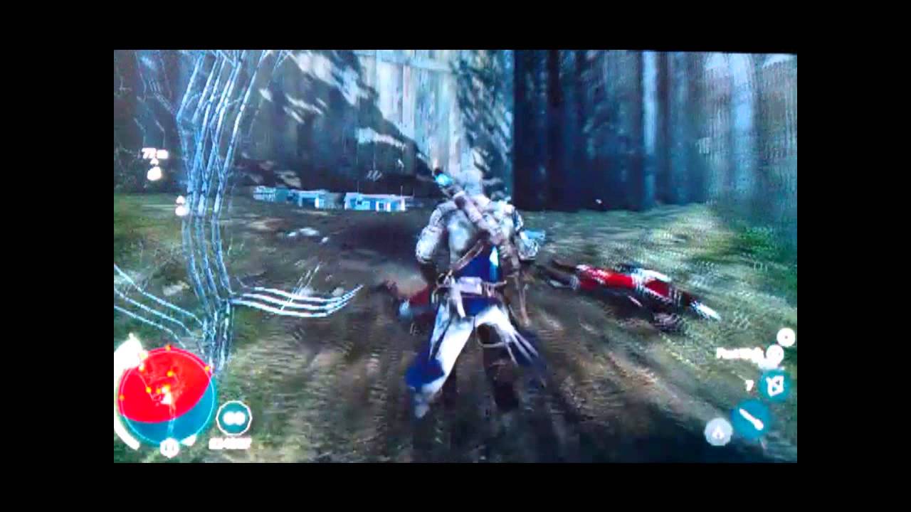 Assassins Creed 3 - Connor kills 2 red coats with 1 arrow - YouTube