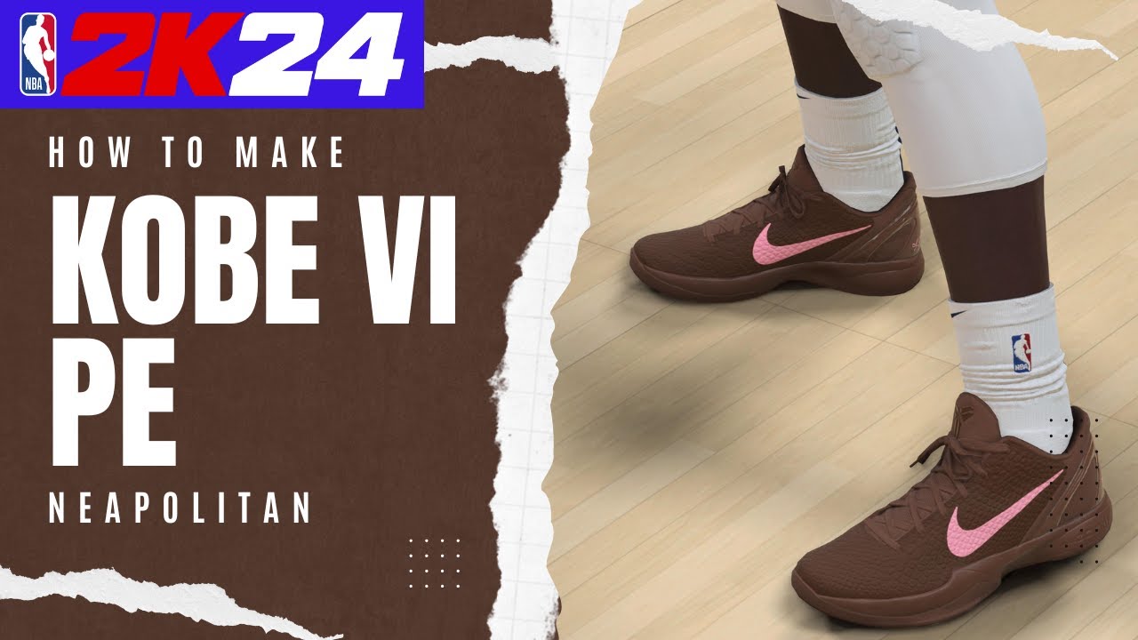 How to Make the Kobe 6 PE Neapolitan in NBA 2K24 Shoe Creator - YouTube