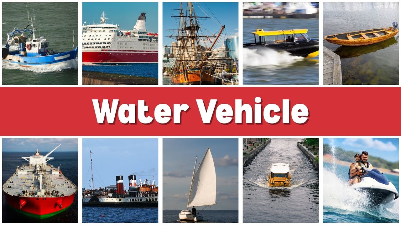 50 Water Vehicles with Image in English l 50 Water Vehicles l English ...